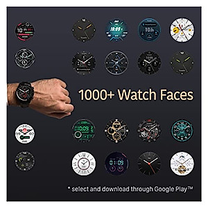 JAITEA Pro 3 GPS Wear OS Smartwatch Men's Sports/Smartwatch Double Layer Display Goldfish Grass Wear 4100 8GB Men
