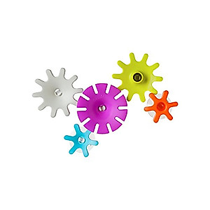 Boon COGS Baby Bath Toys - Gear Themed Sensory Baby Toys for Bathtub - Multicolored - Ages 12 Months and Up - 5 Count