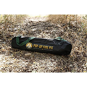 Dutch Oven Fire Table Bundle | Pop-Up Fire Pit + Frontier Grates | Portable Dutch Oven Table & Fire Pit | 13lbs. Total Weight | Packs Smaller Than A Camping Chair | Heat Shield Included