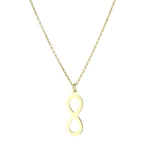 Altinbas 14k Gold Infinity Necklace - Dainty Gold Necklace for Women, Best Jewelry Gifts for Valentine's Day, Christmas and Birthday