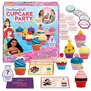 Wonder Forge Disney Princess Enchanted Cupcake Party Game - Exciting Matching Game | Fun for Kids & Adults | Ideal for Disney Princesses Enthusiasts | Two Game Modes | Gaming Experience