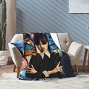 Super Soft Flannel Blankets Comfortable Throw Blanket for Sofa Bedroom Office Travel,Suitable for Teenagers, Adults (50"x40")