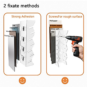 Liatinbo 2 Pack 8 hat rack for baseball caps,acrylic hat organizer for baseball caps,hat stand Display and Holder Strong Adhesive/Wall Drilled for Bedroom,Closet,Dresser,Office (Clear, 2 Pack)