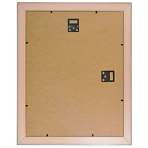 Golden State Art, 11x14 Dark Gold, Wall Hang Photo Frame. includes White Mat for 8x10 Picture & Real Glass