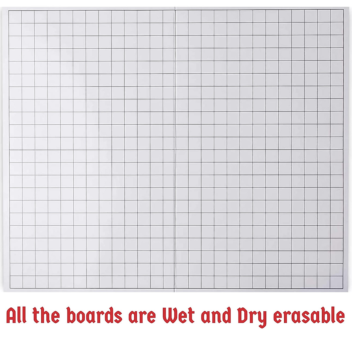 Hexers Role-Playing Game Board Mat, Square Grid Terrains, 8 Different terrains, Compatible with Dungeons and Dragons DND Pathfinder RPG, 27 on 23 inches, 1 inch Squares, Foldable & Dry Erase
