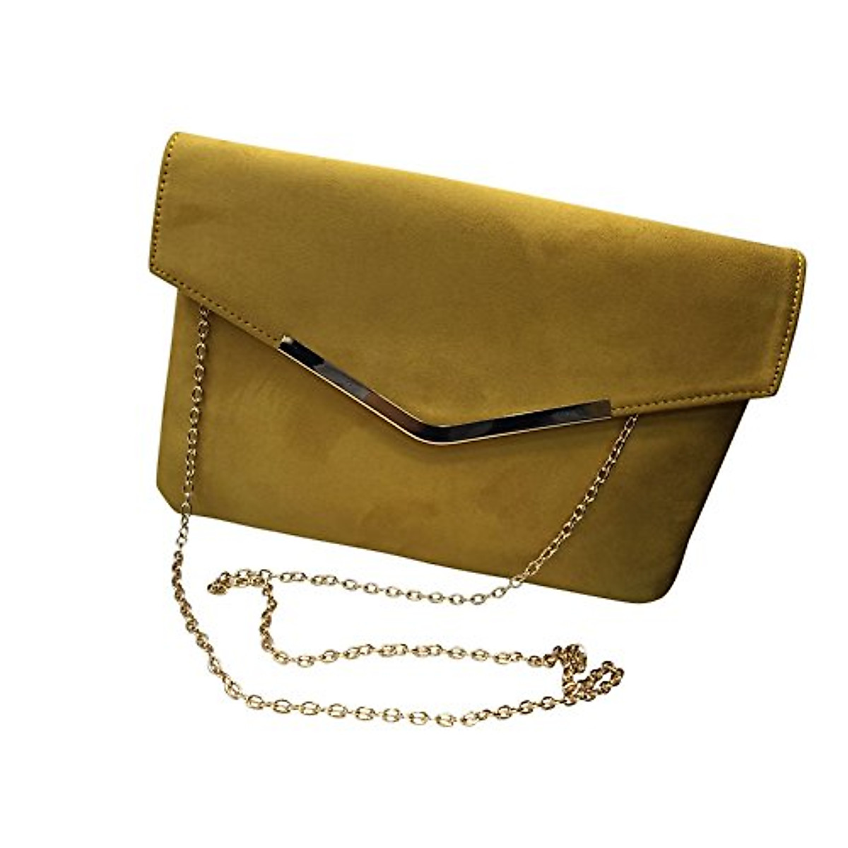 Chicastic Suede Envelope Clutch Purse - Royal Blue