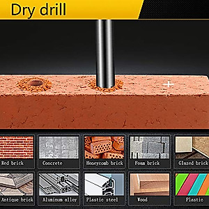 Mgtgbao 8PC Concrete Drill Bit Set，10pc 3mmMasonry Drill Bits for Tile,Brick, Plastic and Wood,Tungsten Carbide Tip Best for Wall Mirror and Ceramic Tile on Concrete and Brick Wall