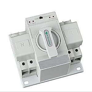 AC 220V/110V 2P 63A Dual Power Automatic Transfer Switch Dual Power Generator Changeover Switch 50HZ/60HZ Automatic and Manual