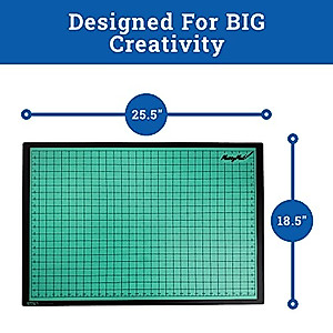 Constructive Playthings Messy Mats, Craft & Art Supplies, Classroom Must Haves, Heavy Vinyl Splat Mat, Set of 5, Large, Flexible, Use with Markers, Dough, Paint and Glue, Kindergarten - 3rd Grade