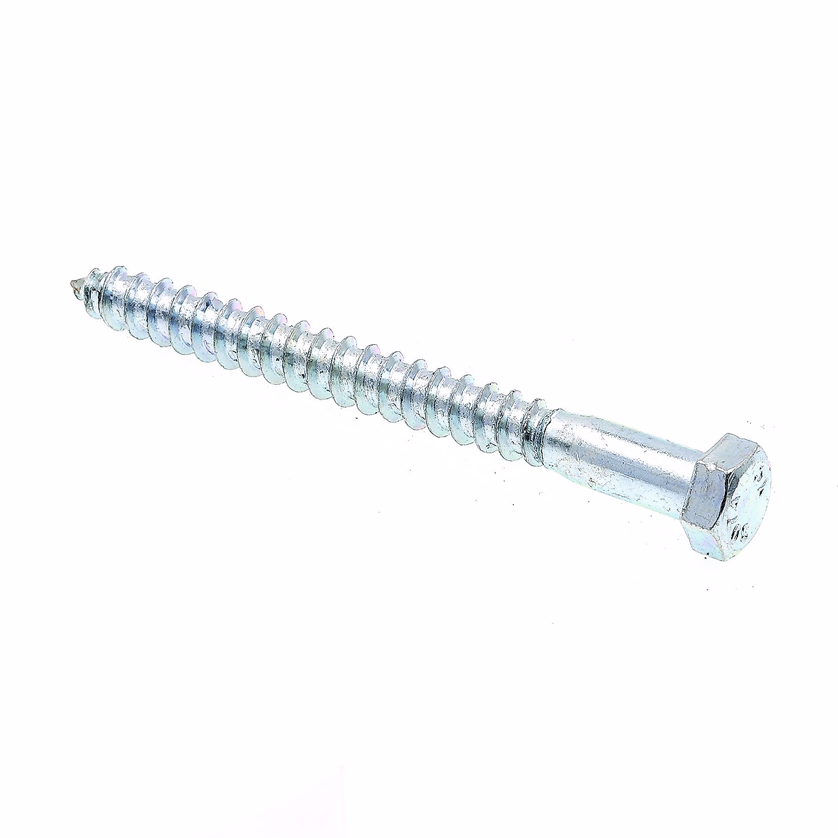 Prime-Line 9056372 Hex Lag Screws, 3/8 In. X 4 In., A307 Grade A Zinc Plated Steel (50 Pack)