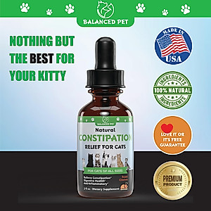 Natural Cat Constipation Relief :: Cat Laxative :: Cat Laxative Constipation Relief :: Constipation Relief for Cats :: Constipation Relief for Cat :: Cat Constipation :: 1 fl oz :: Chicken Flavor