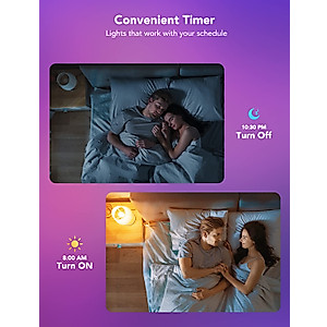 Govee Smart Light Bulbs, WiFi & Bluetooth LED Light Bulbs, RGBWW Color Changing Light Bulbs, 54 Dynamic Scenes, Music Sync, 16 Million DIY Colors Dimmable, Work with Alexa & Google Assistant, 2 Pack