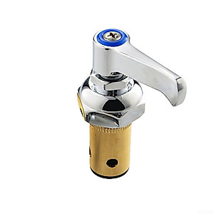 Handle Stem Assembly Fits for T&S Brass Faucets Replace 2815P, Blue Cold and Red Hot Side Spindle Assembly Valve Replacement Part