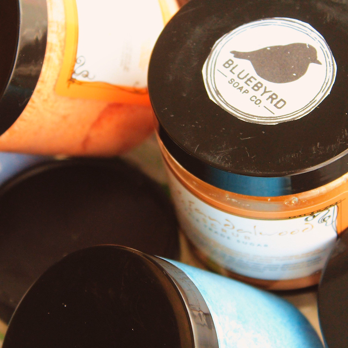 BLUEBYRD Soap Co. Lavender Lemongrass Sugar Scrub, 10oz. | Natural Sugar Face Scrub & Body Scrub | Exfoliate for Self-Tanners & Shaving | For Hydrated Youthful Looking Skin (Lavender)