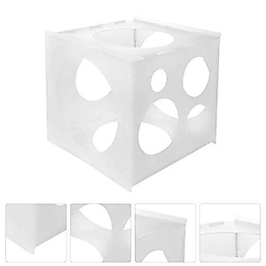 ABOOFAN 11 Hole Plastic Balloon Sizer Box Cube Balloon Size Measurement Tool for Balloon Decorations Balloon Arches Balloon Columns