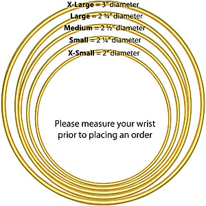 LIFETIME JEWELRY Smooth Bangle Bracelets 24k Real Gold Plated for Women and Teen (6mm, 2.25)