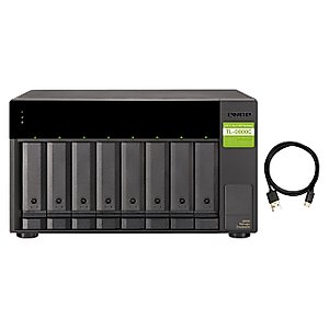 QNAP TL-D800C 8 Bay Desktop JBOD Storage Enclosure with USB 3.2 Gen 2 Type-C Connectivity