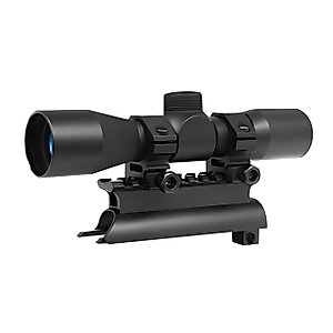 GOTICAL 4X32 Compact .223 .308 7.62x39 mm Tactical Scope Mil Dot with Ring Compact Riflescopes Hunting scopes (Scope Package 2)