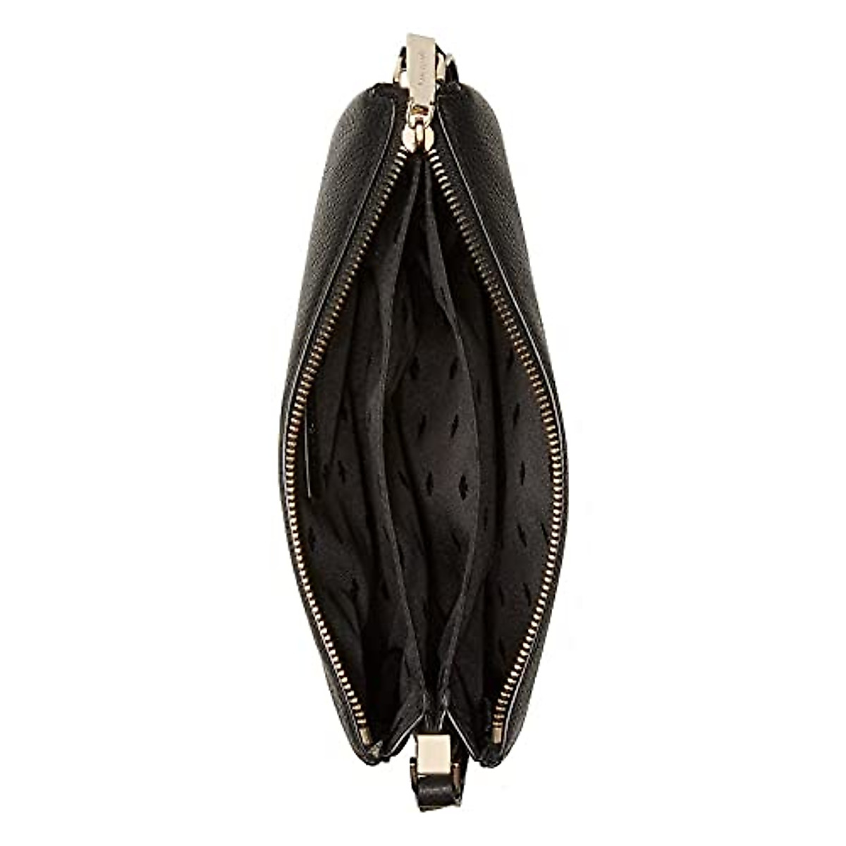 kate spade crossbody purse for women Leila triple gusset handbag , Black, Small