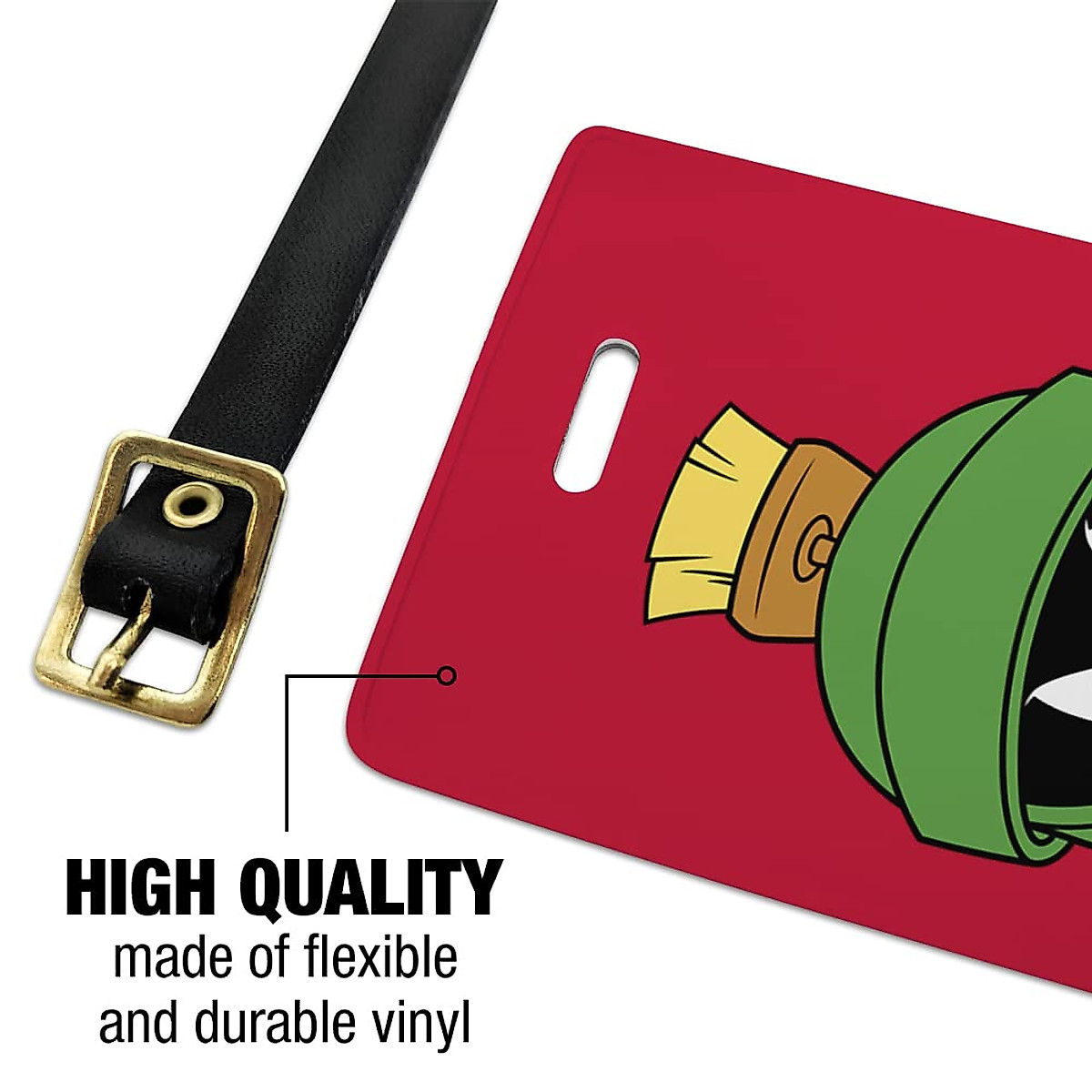 Looney Tunes Marvin The Martian Kaboom Luggage ID Tags Carry-On Cards - Set of 2