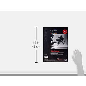 SECO, CLIPA3 - Clip Frame for Pictures and Posters, Landscape Or Portrait Format, Perspex Safety Glass A3 Size