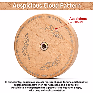 Wooden Trivets for Hot Dishes， Tree Shape Trivet Set,Trivets for Hot Dishes Store Like a Christmas Tree - 5 Wooden Trivet + 1 Stand（Beech Wood）