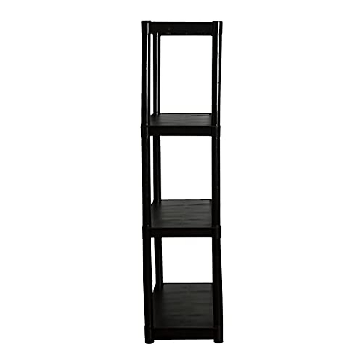 Juggernaut Storage 30"W x 14"D x 55"H 4-Shelf Resin Shelving, 280lb Capacity Black (SRS3014-4BLK)