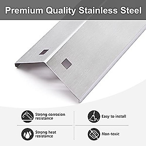 Adviace Grill Parts Kit Compatible with Char Griller 5050 5650 3001 5072 3072 3008 5252 3030 300 Replacement Parts, Heat Plates, Burner Pipes, Igniters, Burner Tube/Flare Up Shield Support Kit