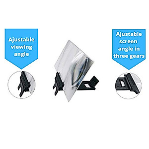 3D | HD | Screen Amplifier Enlarger | Phone Magnifier | Universal Mobile Projector for Movies Videos and Gaming | Magnifying Cell | Foldable Stand | Supports iPhone / Android