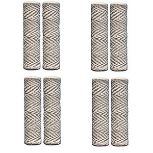 CFS – 8 Pack String Wound Sediment Water Filter Cartridges Compatible with WHKF-WHSW Models – Remove Bad Taste & Odor – Whole House Replacement Water Filter Cartridge - 5 Micron