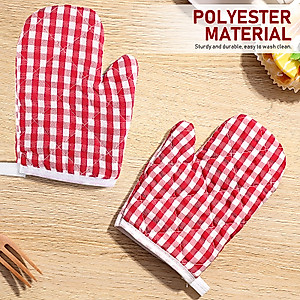 Cabilock Kids Oven Mitts for Children Play Kitchen Heat Resistant Kitchen Mitts for Kids Toddler (2pcs)
