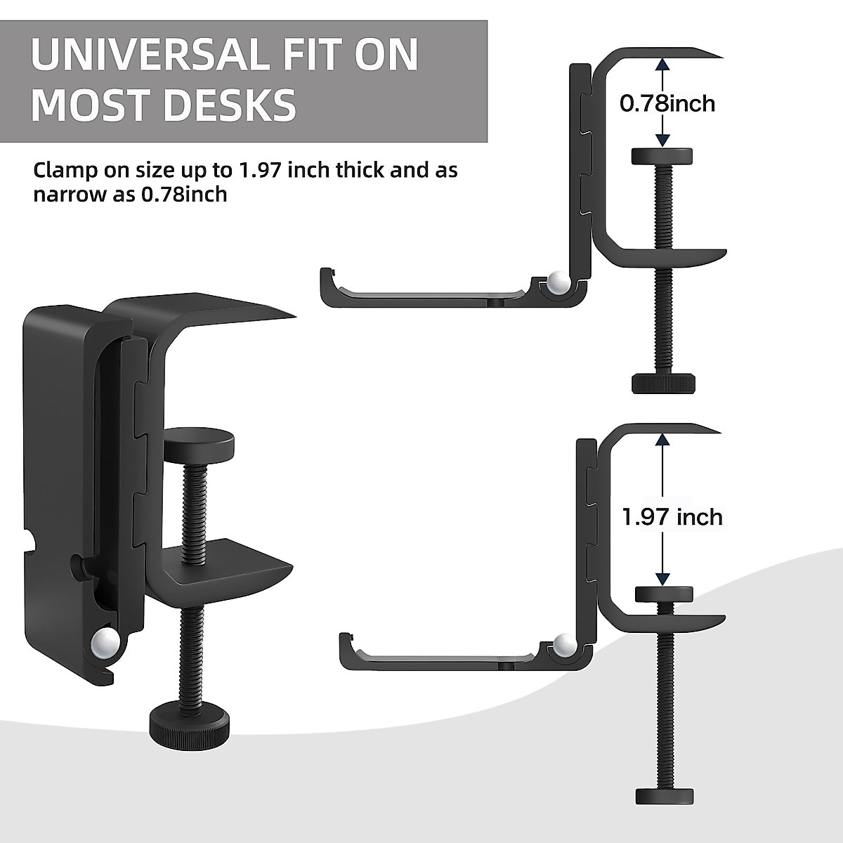 Sentoda Bag Hanger for Table Desk,Set of 2 Foldable Aluminum Purse Handbag Hook Hanger Holder for Women and Girls