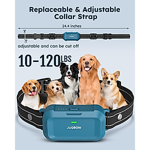 Jugbow Dog Shock Collar 2 Dogs - 4200FT Dog Training Collar with Remote, IPX8 Waterproof E Collar for Dogs Training Rechargeable Collars for Large Medium Small Dogs (10-120lbs)