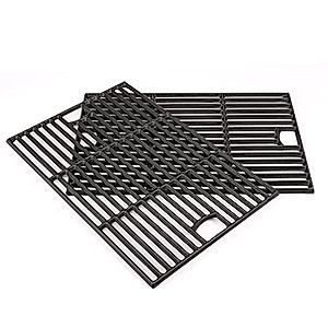 Hisencn 17 inch Grill Cooking Grates for Homedepot Nexgrill 720-0896 720-0896B 720-0896C 720-0896CP 720-0896E, Cast Iron Grate Grill Grid Replacement Parts for Nexgrill 720-0898 720-0898A - 3 Pack