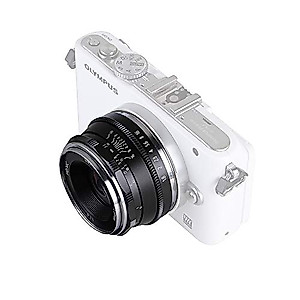 Fotga 25mm F1.8 Manual APS-C Fixed Lens for Canon EOS Mirrorless Camera EOS-M EOS M2 M3 M5 M6 II M10 M100 M50