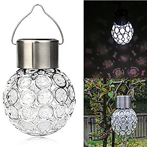 Ball Camping Solar Lights LED Hanging Waterproof Rotatable Garden Outdoor Round LED Light Led Christmas Lights Wire Color Changing