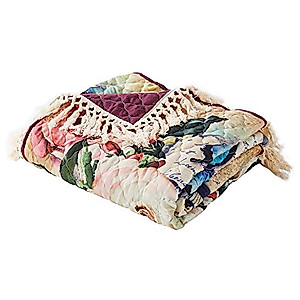 Barefoot Bungalow Gigi Butterfly Crochet Fringed Throw Blanket