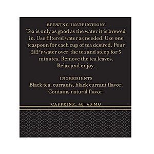 Harney & Sons Black Currant Loose Leaf Tea, 4 ounce tin