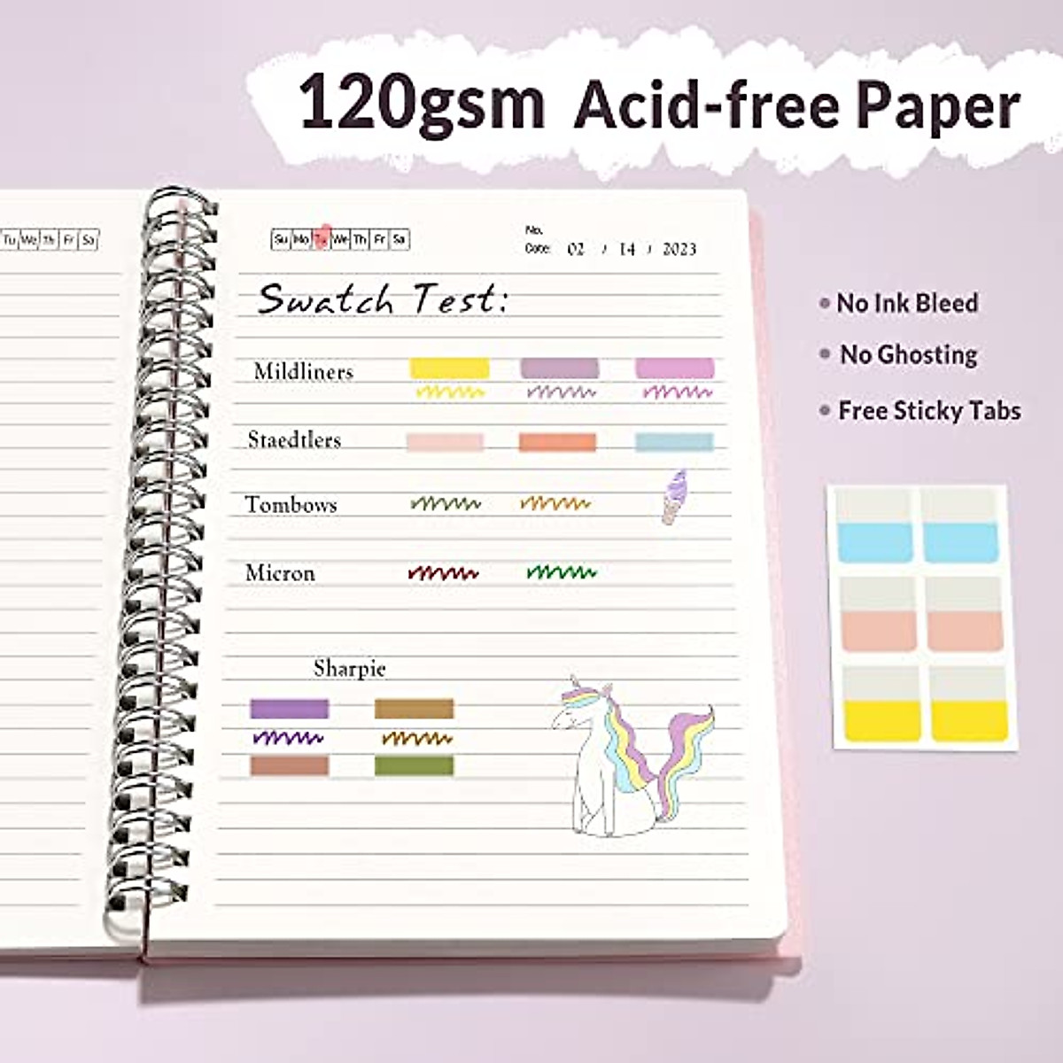 Annecy 3 Pack Lined Spiral Notebooks - A5 Lined Journals with 120gsm Thick College Ruled Paper 80 Sheets/160 Pages 5.9 x 8.3 inches - Journals for Writing/Drawing/Study and Notes