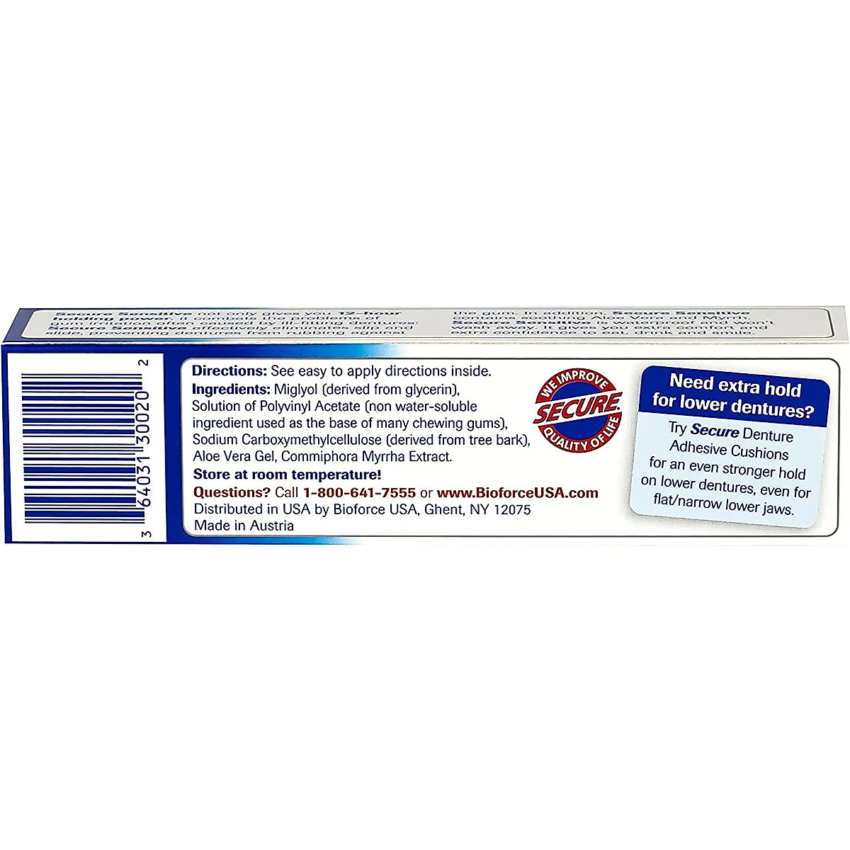 BIOFORCE USA SECURESENSTVDENTUREADHES1.4OZ 1.4 OZ