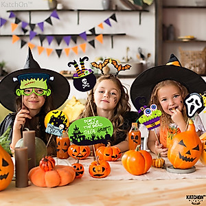 KatchOn, Halloween Photo Booth Props - Large, Pack of 56 | Hocus Pocus Halloween Photo Props for Photoshoot | Halloween Selfie Props, Witch Photo Props | Halloween Birthday Photo Booth Props