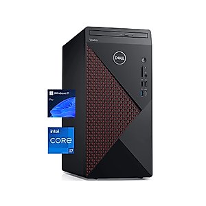 Dell Vostro 5000 Series 5890 Business Desktop Computer, 10th Gen Intel Core i7-10700(8 Cores), Windows 11 Pro, 32GB RAM, 1TB SSD, Intel UHD Graphics 630, DVD, WiFi, HDMI, DisplayPort