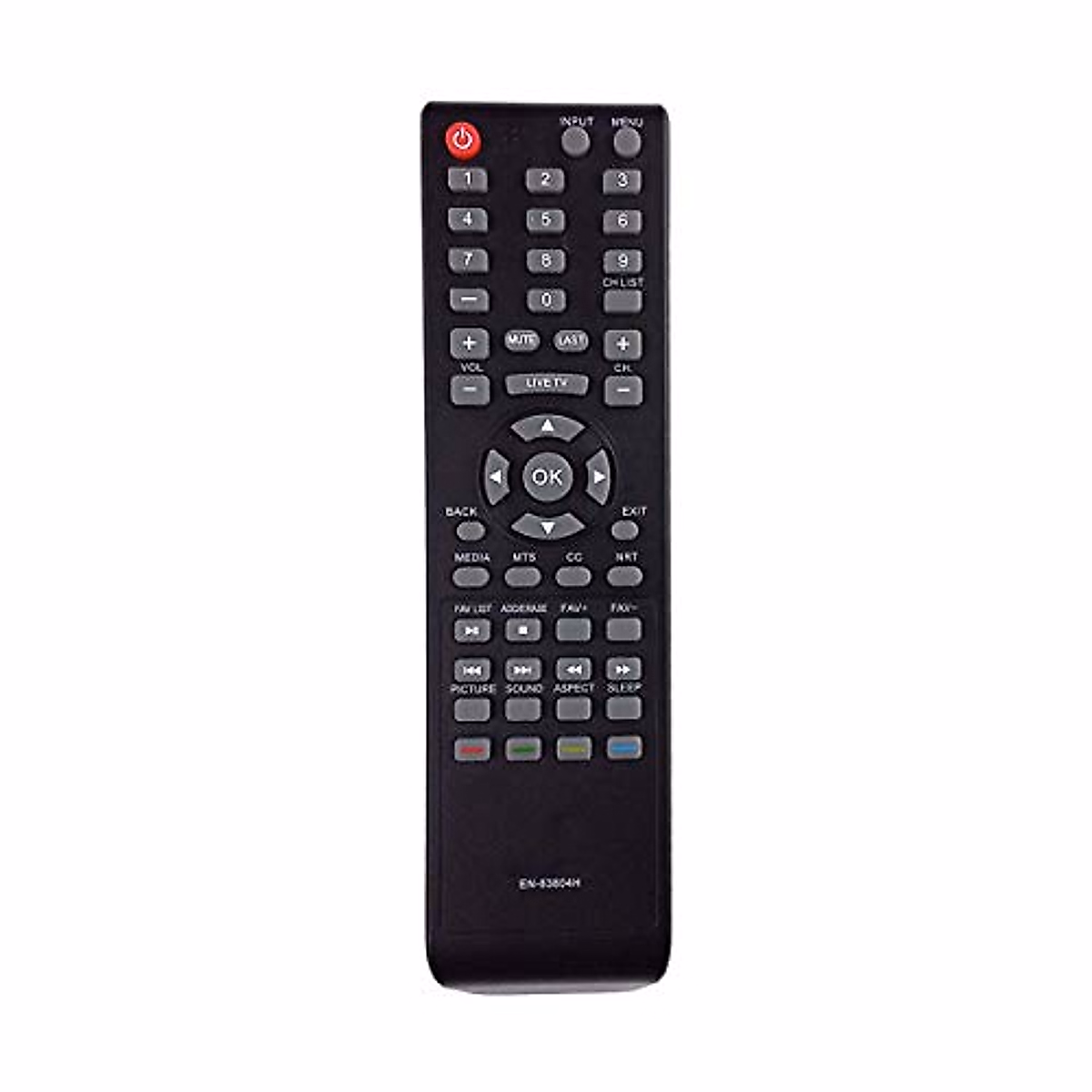 EN-83804H TV Remote Control Replaced for Hisense HD 32H3080E 32H3308 32H3D 40EU3000 40H3080E 40H3D 43H3080E 43H3D Hisense Televisions