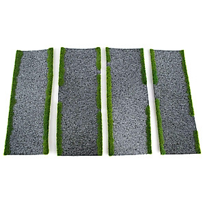 War World Gaming Road Junction, Straight & Curved Sections Full Set of 10 – 28mm Wargaming Scenery Terrain Model Diorama