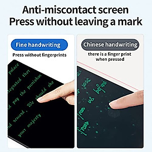 Amoretti Sonnet Mini LCD Writing Tablet, 9.5in Double Display Erasable Reusable Electronic Drawing Pads, Electronic scratchpad for Kids and Adults（Black…