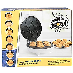 Out of This World Kid's Waffle Maker - Make 7 Galactic Pancake Astronauts, Moons, Stars & More in Minutes- Electric Non Stick Waffler- Fun Space Themed Science Iron- Must-Have Holiday or Anytime Gift