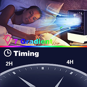 Air Conditioner Unit Portable, Kedoxi Cordless Mobile Air Conditioning Units Table Fan Air Cooler, 7 Colour Cooling Fan for Home Office Outdoor, 4 in 1 Humidifier, Fans, Air Con with Timer