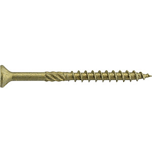 Power Pro 42483 Wood Screws, 10 x 2.5, Bronze, 45 Piece