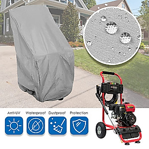 COOSOO Pressure Washer Cover Waterproof Heavy Duty Pressure Washer Protection Cover with Windproof Drawstring for Outdoor
