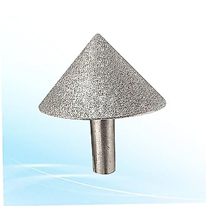 OSALADI Abrasive Stone Heads Alloy Grinder Drill Grinder Head Stone Grinding Tools Rotary Burrs Grinding Head Glass Stone Chamfering Tool Grinding Head Adamas Chamferer conical